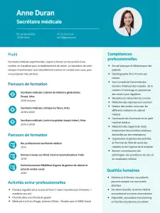 CV de secrétaire médicale : les clés du succès (exemple + astuces)